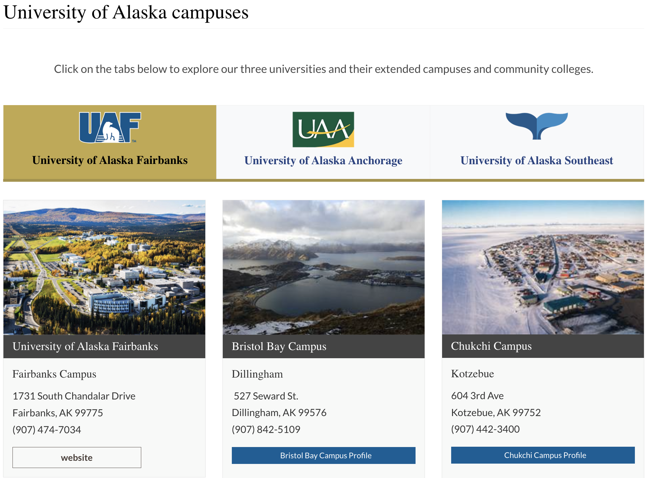 Highlighting UA’s Reach: Community Campus Profiles – UA Workforce ...